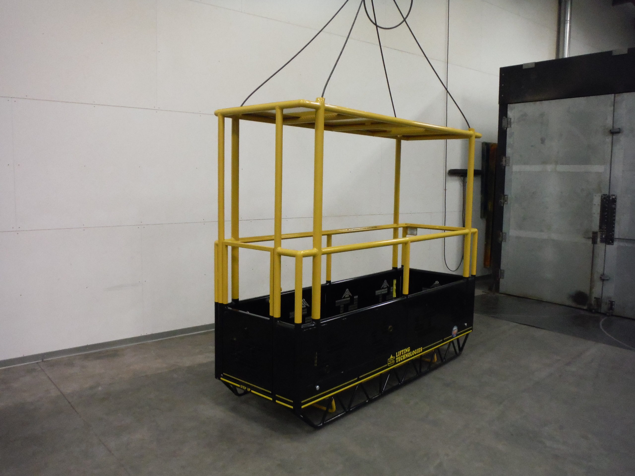 BM4-1200S 4-Person Rectangular Crane Man Basket With Overhead ...